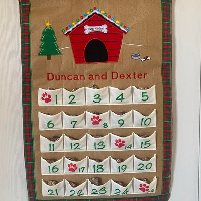 Personalized Dog Advent Calendar Pet Christmas Countdown for Family ...