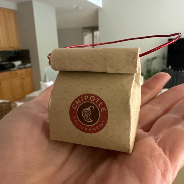 CHIPOTLE Miniature Bag (KEYCHAIN + Magnet + Ornament Options) - Etsy