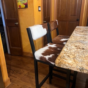 Cowhide Bar Stool Cowhide Counter Stool With Backs FPBK priced per ...