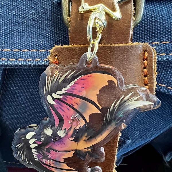 Monster Hunter Nergigante Acrylic Keychains - Etsy