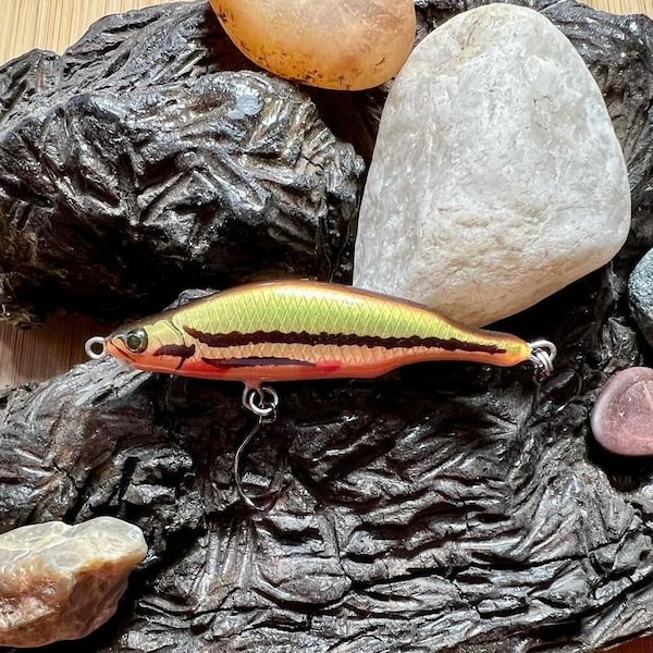 Veles Lure. 74mm-7gr Sinking. Made From Balsa Wood. Natural Colors. for ...