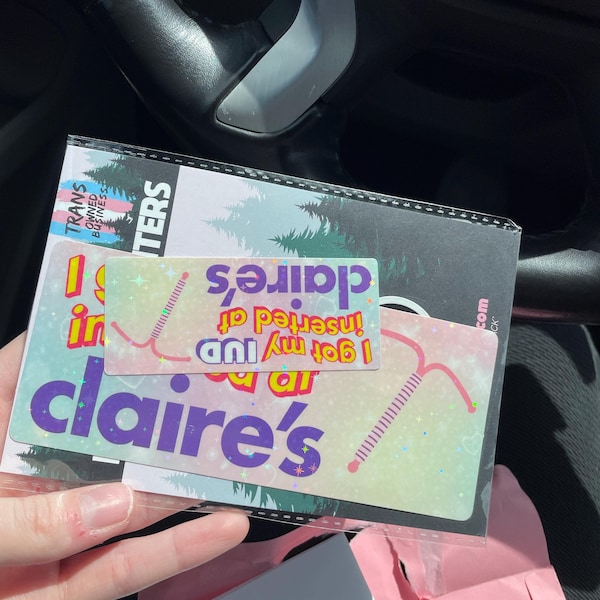 I Got My IUD Inserted at Claire's Sticker - Holographic - Parody - MEME ...