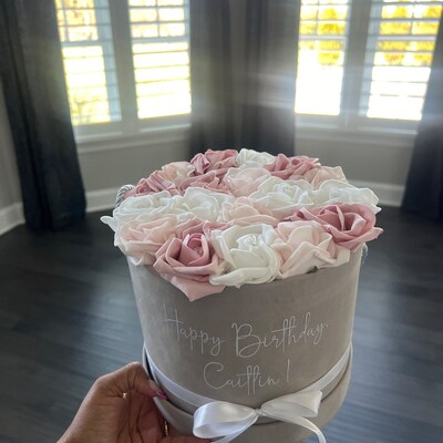 Hot Air Balloon Flower Box, Hat Box Flowers, Birthday Balloon ...