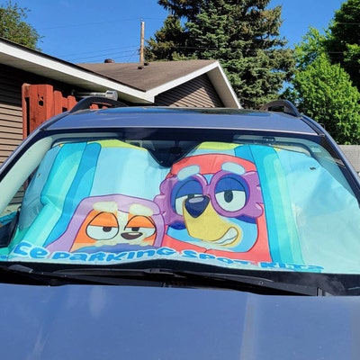 Bluey Auto Sunshade Car, Cartoon Car Sunshade, Bluey Car Sunshade ...