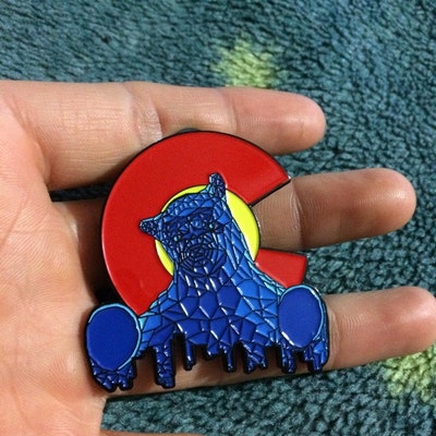 Colorado Convention Center Big Blue Bear Pin - Etsy