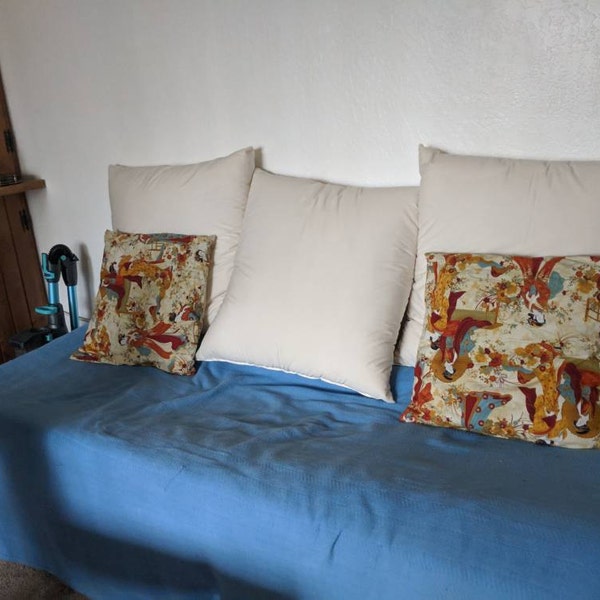 GOTS Certified Organic Cotton Fill Pillow Inserts With Organic Cotton ...