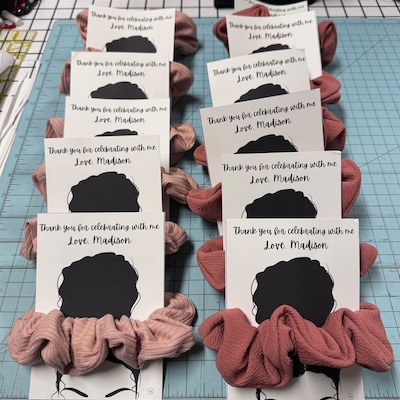 Scrunchie Display Card, Display Card for Scrunchie, Giveaway Ideas ...