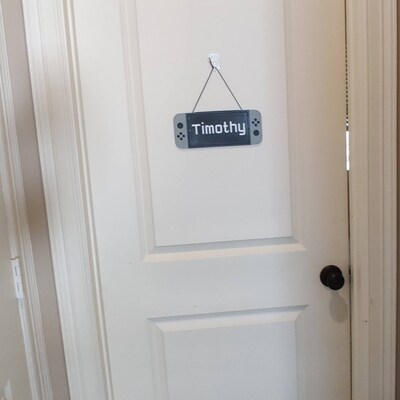 Custom Gamer Sign 10x4in Game Room Decor Gift for Kids Video Game Desk ...