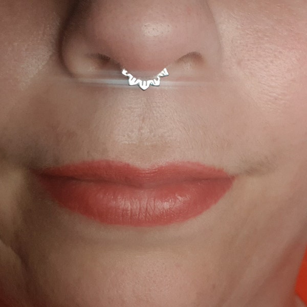 Minimalist Septum Ring, 6mm Snug Fit Septum Hoop, Gold Septum Hoop ...