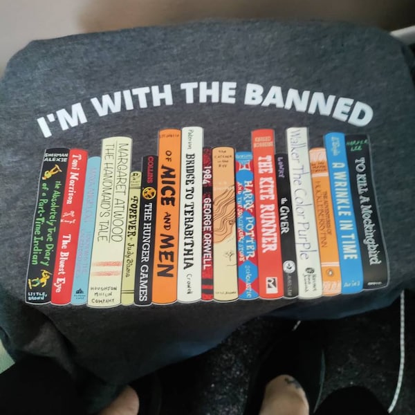 I'm With the Banned, Banned Books Shirt, Banned Books Sweatshirt ...