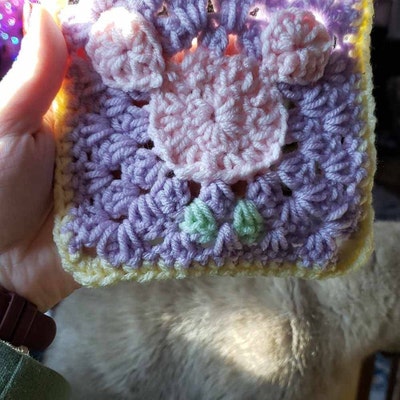 Skull Granny Square Digital Pattern, Crochet Skeleton, Skull Afghan ...