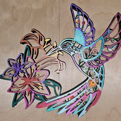 Laser Cut Files 8 Layer Art Piece for Glowforge Multi-layer - Etsy