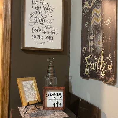 Jesus Remember Me Lenten Decor. Luke 23. Religious Decor. Catholic ...