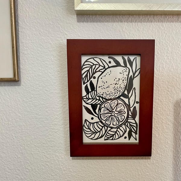 Cloud Art Print, Original Linocut Block Print, Handmade Landscape Art ...