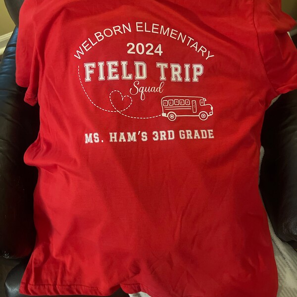 Personalized Field Trip Squad Shirt: Custom School Trip Crew Tee - Etsy