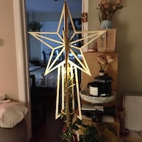 Big Wooden Christmas Tree Topper - Etsy Australia