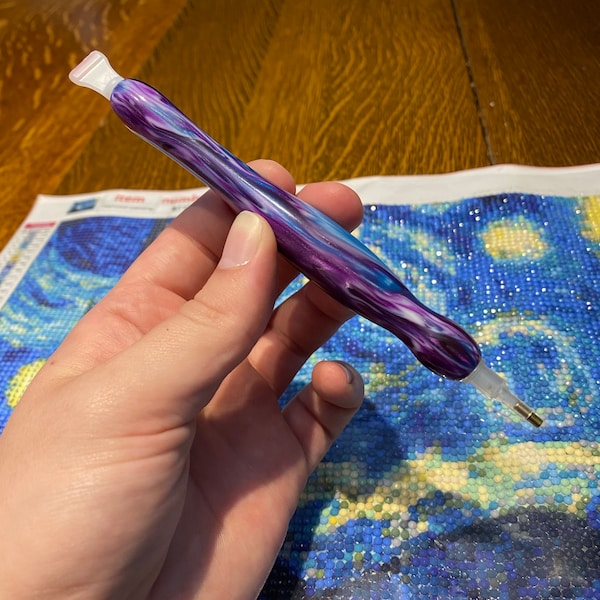Slim Diamond Painting Pen Resin Drill Pen Handmade Diamond Art Pens for ...