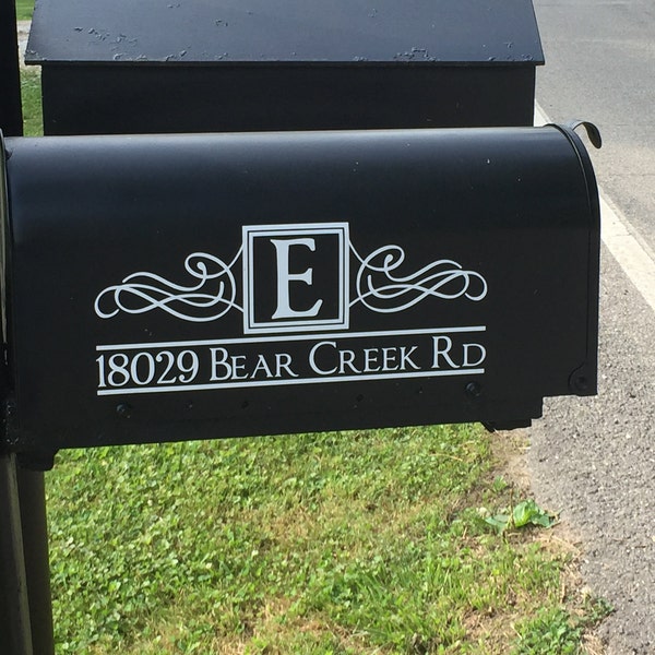 Mailbox Decal #7 - Custom Personalized Vinyl Mailbox Decal - SET OF 2 ...