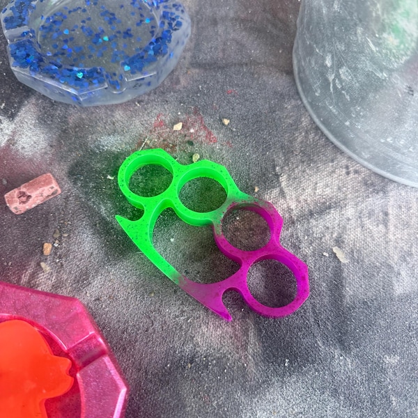 Brass Knuckles Mold Large Full Size Flexible Silicone Mould - Crafts ...