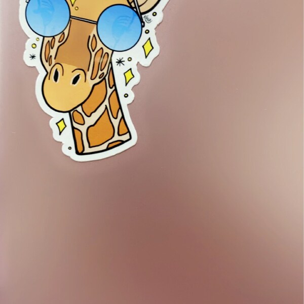 Groovy Giraffe Vinyl Sticker | Decal | Hippie | Hippy | Boho | Funny ...