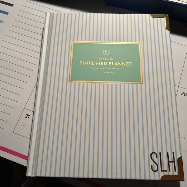 Simplified Planner Monogram Decal Sticker | Weekly Simplified Planner ...