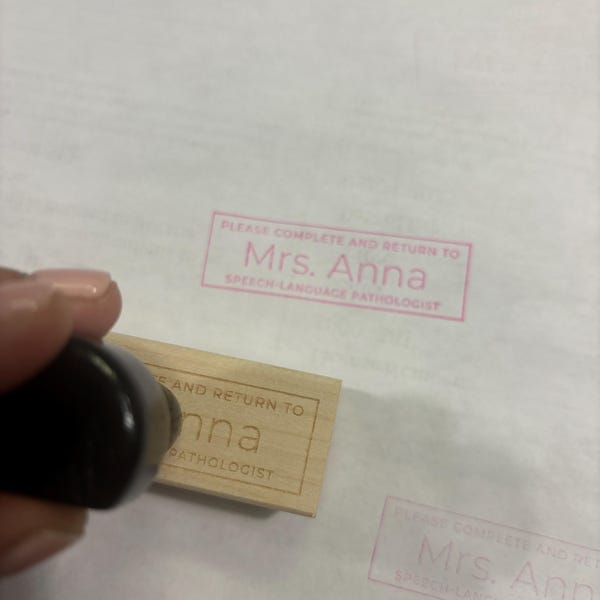 Personalized Complete and Return Stamp, Custom Please Complete & Return ...