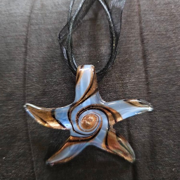 Dual Swirl Heart Pendant Necklace | Glass Heart Pendant | Swirl Heart ...