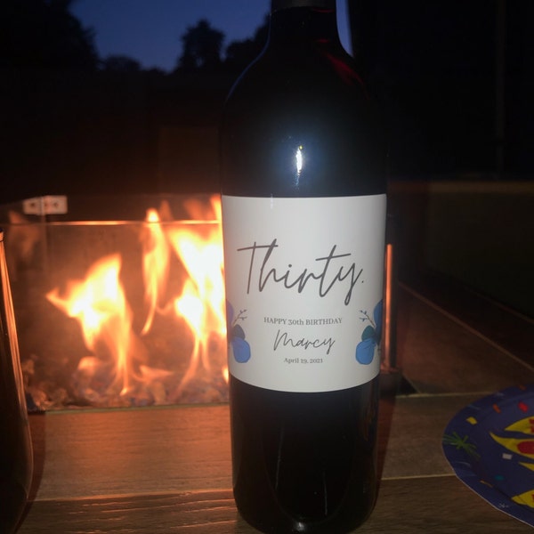 Finally Legal 21st Birthday Wine Label - Etsy