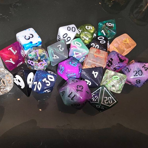 Mystery Bulk Random Dice Scoop | Mixed Dnd Polyhedral Scoop of Dice ...