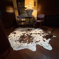 Patchwork Cowhide Rugs Squares Patchwork Cowhide Rug White to Dark ...