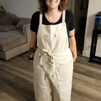 Natural Durable Cotton Canvas Pottery Apron Ceramic Apron Throwing ...