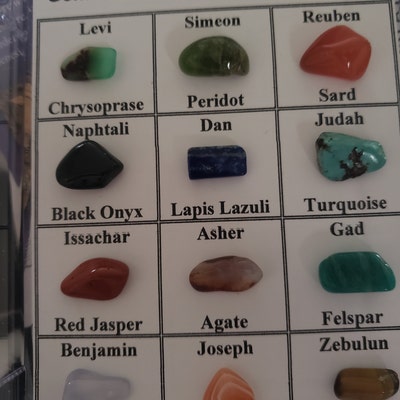 Gemstones of Aaron's Breastplate: Real Stones - Etsy