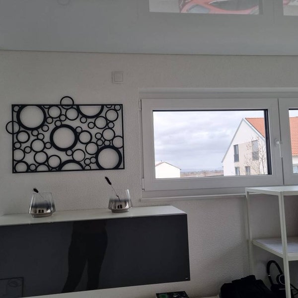 Abstract Bubbles Metal Wall Art ,metal Bubbles Sign for Wall, 2d Wall ...