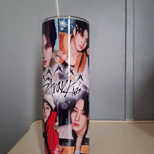 Stray Kids Tumbler, Stray Kids Cup, Stray Kids 5 Star, 20oz Tumbler - Etsy