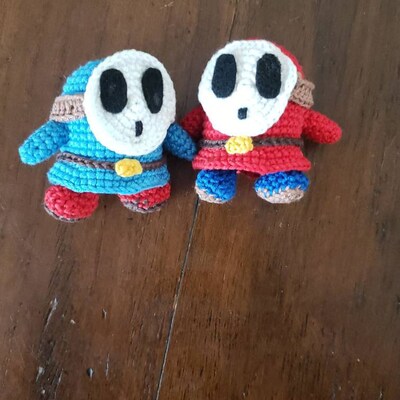 CROCHET PATTERN Shy Guy Super Mario Bros PDF File English, French - Etsy