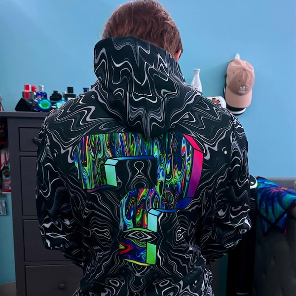 Chroma Zen (blacklight Tapestry) Psychedelic UV Reactive Fluorescent ...