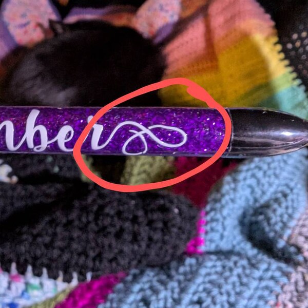 RSVP Personalized Glitter Ball Point Pen - Etsy