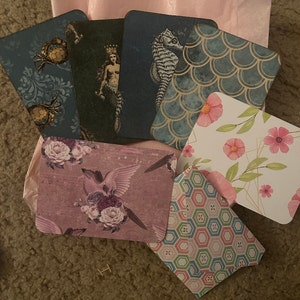 Shabby Rose Library Pockets and Journaling Card Set Country Garden Junk ...