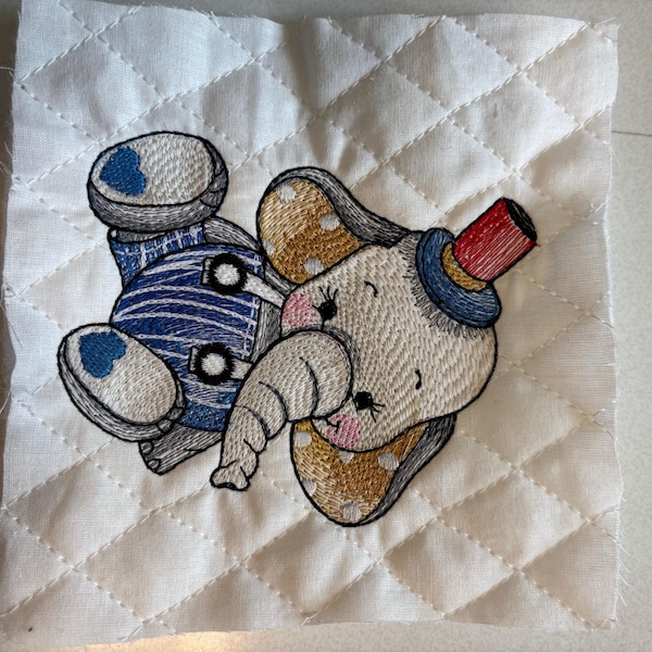 Baby Elephant Machine Embroidery Design Circus Babies Series 3 Sizes to ...
