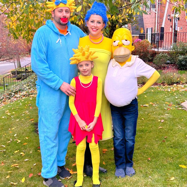 Crochet Lisa Simpson Costume-crochet Lisa Simpson Wig-halloween Costume ...