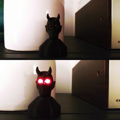 3D Printed Devil 45 Record Adapter With Leds - Etsy