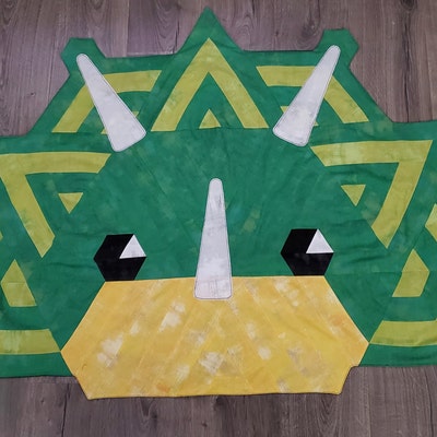 QUILTING PATTERN Tops the Triceratops Jelly Roll Rug - Etsy