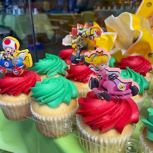 Custom Mario Bro Cake Topper, Birthday Cake Topper, Shaker and Lights ...