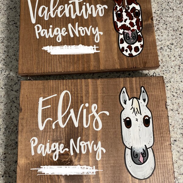 Hanging Show Stall Signs - Etsy