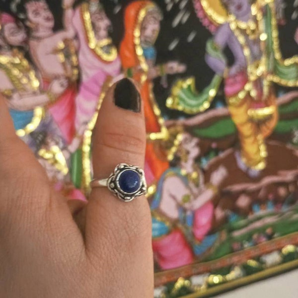 Sample of Natural Gemstone Ring, 925 Sterling Silver Plated Ring ...