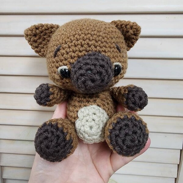 PATTERN: Watson the Wombat Crochet Pattern - Amigurumi Wombat Pattern ...