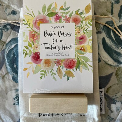 A Year of Bible Verses for a Teacher's Heart Scripture Memory Verse ...