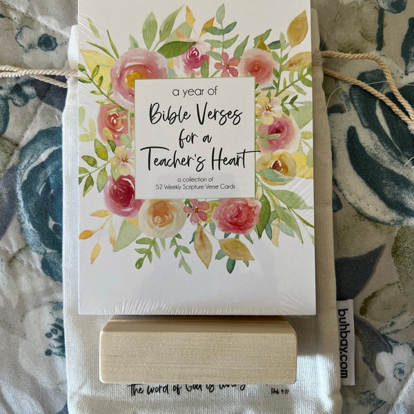 A Year of Bible Verses for a Teacher's Heart Scripture Memory Verse ...