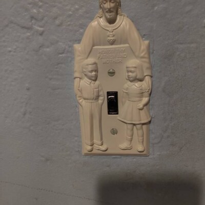 Reproduction Vintage Turn on Jesus Light Switch Plate Cover Hartland ...