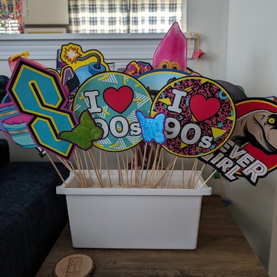 I Love the 90s Photo Booth Party Props Decoration 1990s Decor 30th ...